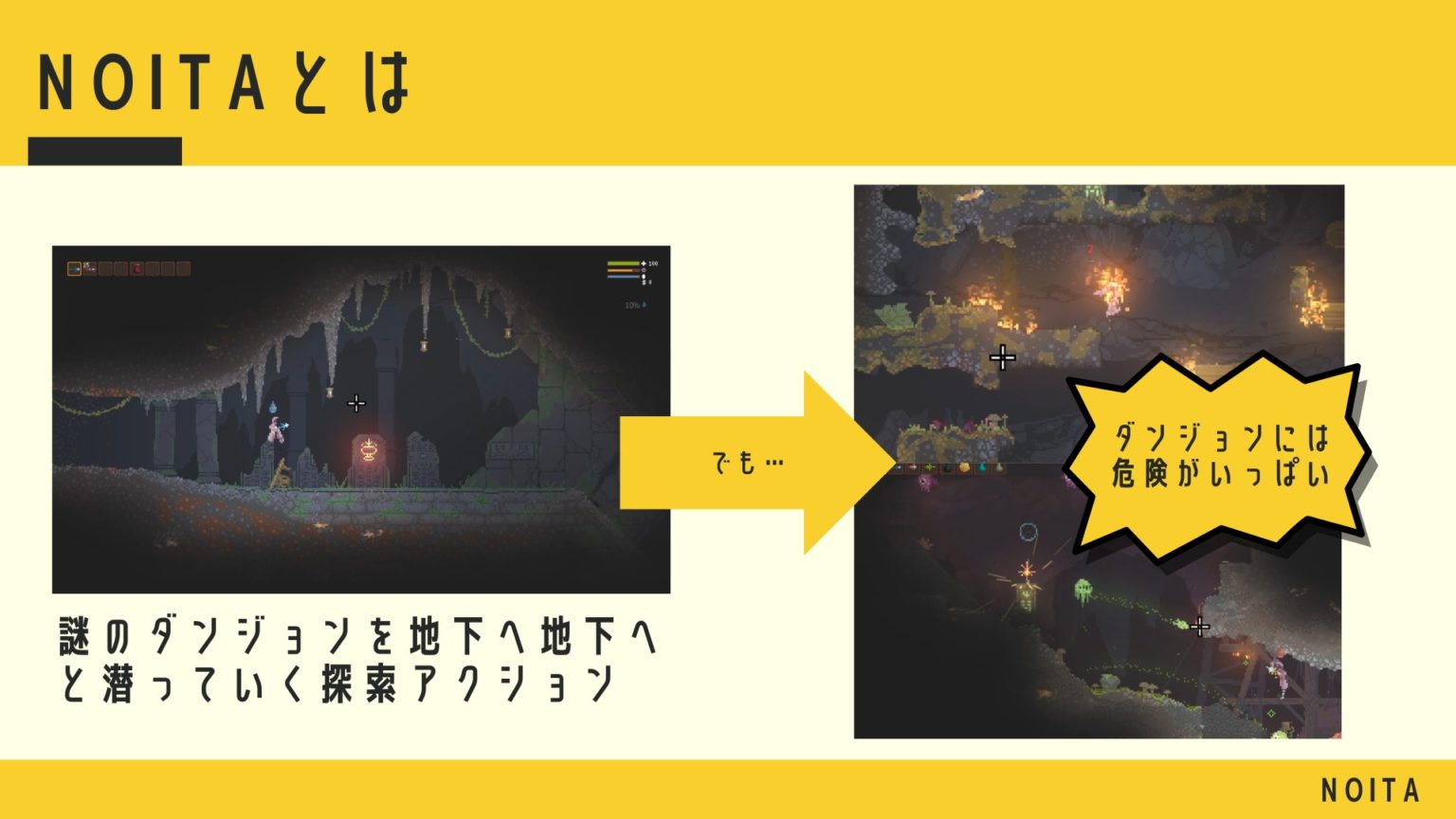 Noita -魔法と知恵でダンジョンを進むローグライクアクション – みちくさばなし