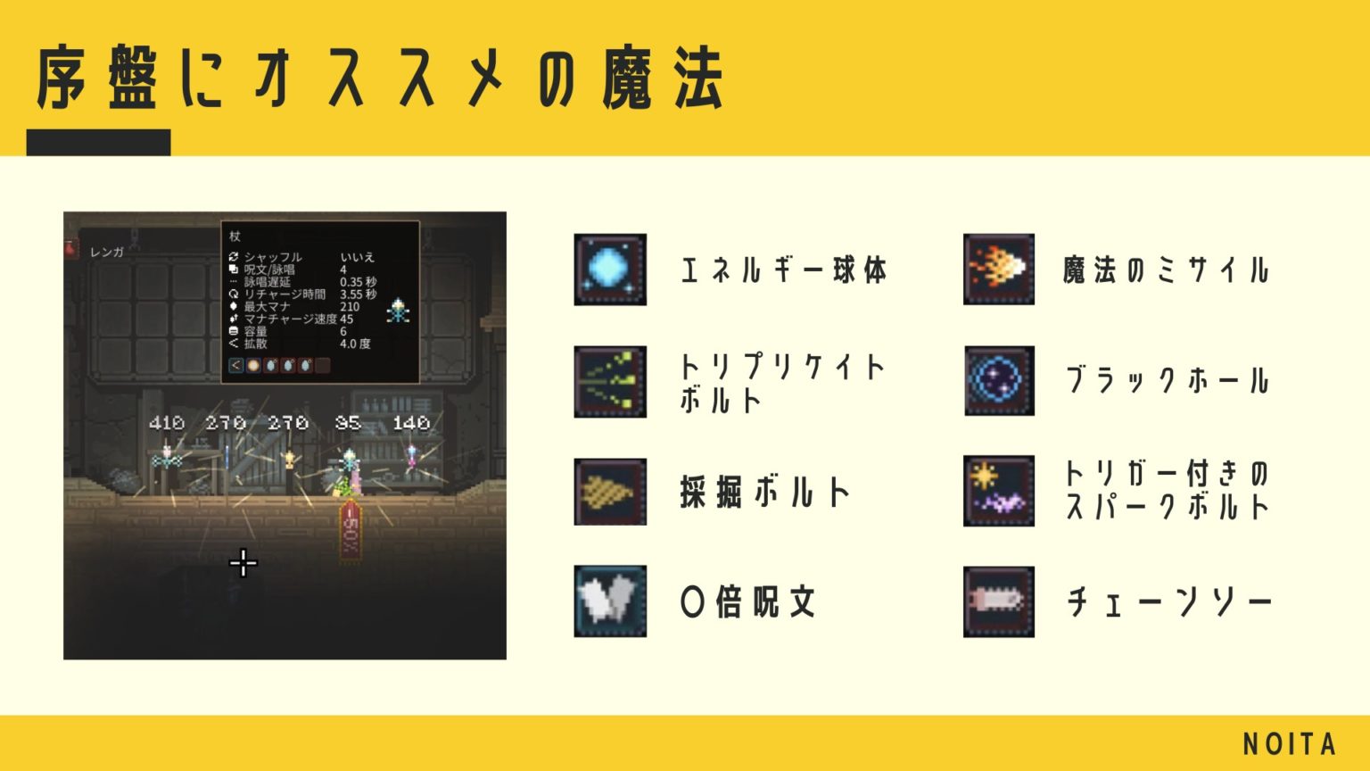 Noita -序盤を乗り超えるための心得 - みちくさばなし